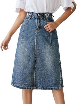 Generic Jupe Hiver Femme, Jupe Longue Femme Taille Haute Midi Fluide Et Confortable pour Coupe Ligne A Idéale Au Printemps Et en éTé Coupe Ample Couleur Unie