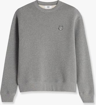 Maison Kitsun&eacute; Cotton sweatshirt with Bold Fox Head patch - MAISON KITSUNE - gender_Man