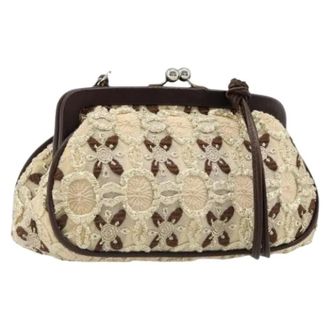 Prada Sac bandouli&egrave;re vintage en toile Pre-owned - Femme - Pre-owned - Beige - Taille: ONE Size