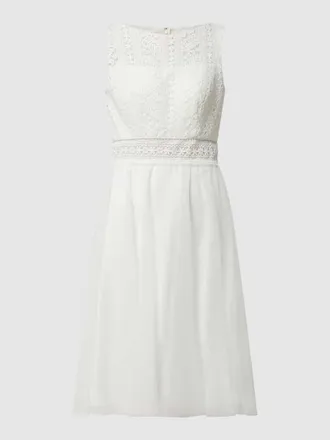 Luxuar Fashion Brautkleid aus Mesh und Spitze