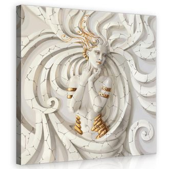 ForWall Leinwand Bilder - Quallen - 40x40 cm Leinwandbilder - Bild auf leinwand - Wandbild XXL gro&szlig; Wandbilder f&uuml;r Wohnzimmer Schlafzimmer Wohnzimmerbilder Mo