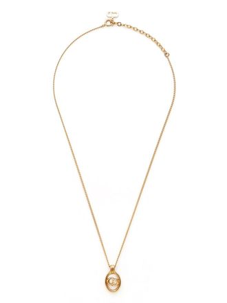Dior collier à pendentif logo