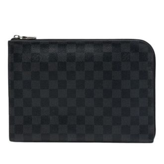 Louis Vuitton Pre-owned Damier L-Zip Clutch - - Pre-owned - Herren - Schwarzk - ONE SIZE