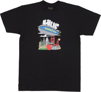 HUF Goodyear Schwarzes Herren T-Shirt - - Tops - Herren - Schwarzk - S