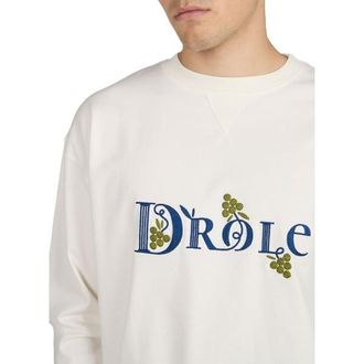 Dr&ocirc;le de Monsieur T-shirt manches longues &agrave; broderie en coton