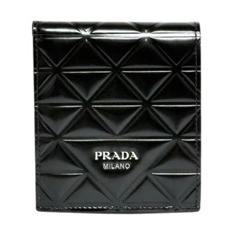 Prada Pre-owned Leder Geldb&ouml;rse - - Pre-owned - Damen - Schwarzk - ONE SIZE