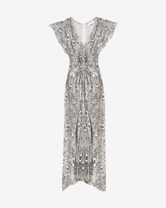 Isabel Marant Robe Lyndsay - Femme - Noir Et &Eacute;cru - Taille40 - Isabel Marant