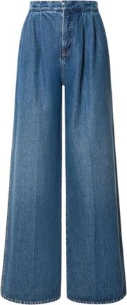 Alberta Ferretti Femme, Jeans, Bleu, Taille: 34 FR High Waist Wide Leg Jeans