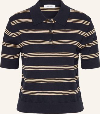 Darling Harbour Darling Harbour Strick-Poloshirt blau