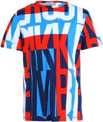 Dirk Bikkembergs Homme, Tops, Multicolore, Taille: L T-shirt