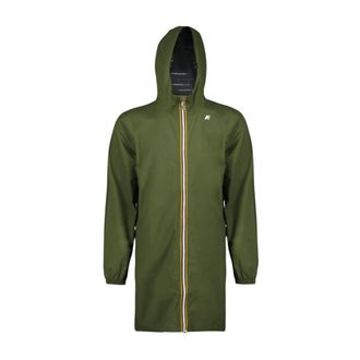 K-Way Eco Stretch Dot Lange Jacke - - Jackets - Herren - Gr&uuml;n - M