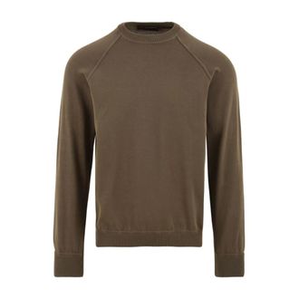FILIPPO DE LAURENTIIS Crew Neck Raglan Sweater - - Sweatshirts & Hoodies - Herren - Braun - XL