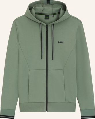 HUGO BOSS Sweatshirt Fz Hoodie Zone Regular Fit gruen