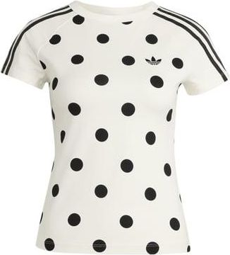 adidas T-shirt slim Cali &agrave; pois