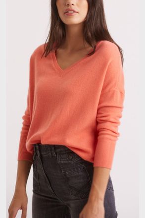 Gerard Darel Pull V oversize en cachemire - LILI - Orange
