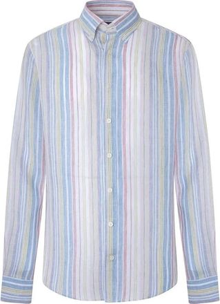 Hackett Chemise en lin - Homme - Chemises - Multicolore - Taille: M