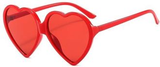 Generic Lunettes De Soleil D&eacute;coratives For Femmes, Id&eacute;ales For Les F&ecirc;tes En Plein Air, Vacances Ou D&eacute;placements(Red)