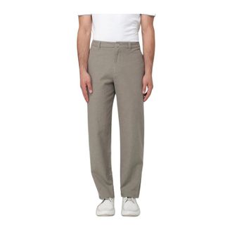Emporio Armani Lino Tasche America - - Trousers - Herren - Grau - W32