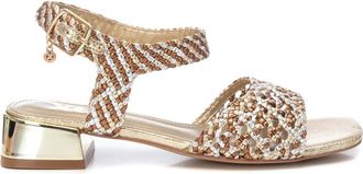 Xti Sandalen Damen Gold - Bequeme und vielseitige Schuhe - Casual Mode - Modell 14393901 (Größe 38)