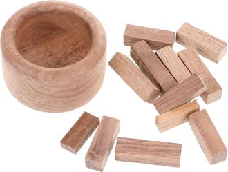 SOLUSTRE Holz Diffusor Ornament f&uuml;r &Auml;therische &Ouml;le Dekorativer Raumduft aus Buche und Schwarzem Walnuss Holz Geruchsneutral f&uuml;r Zuhause B&uuml;ro und Schlafzimmer