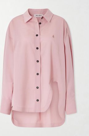 The Attico Chemise Oversize En Cr&ecirc;pe &Agrave; Broderie - Rose