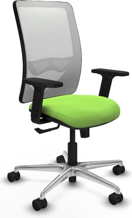 Piqueras y Crespo Arbeitsstuhl Zulema mit 2D-Armen, h&ouml;henverstellbare Lendenwirbelst&uuml;tze, ausgestattet mit 3 Positionen und Schneidschaum, mit Rollen von 65 mm, Nylon, 