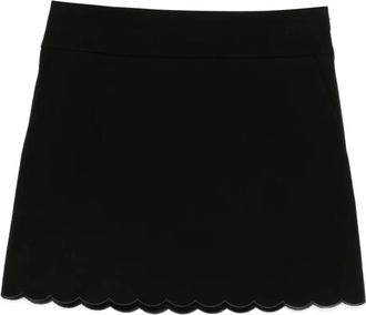 Chlo&eacute; Minirock mit Wellensaum - Schwarz