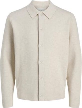 Jack & Jones Jprccmilano Spring Knit Cardigan Sn pour Homme, Cloud Dancer, XL