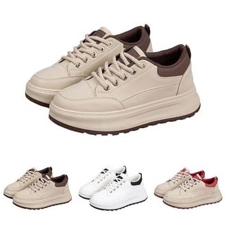 Generic Chaussures de sport d&eacute;contract&eacute;es pour femme - Baskets &agrave; lacets confortables et douces - Semelle int&eacute;rieure rembourr&eacute;e - Chaussures dext&eacute;rieur l&eacute;g&egrave;res