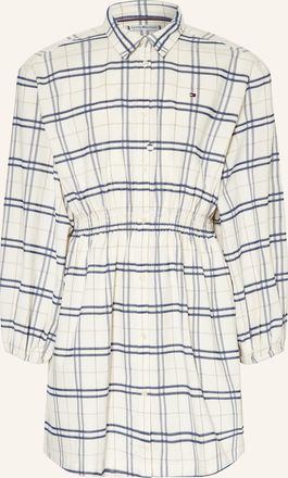 Tommy Hilfiger Hemdblusenkleid Aus Cord weiss