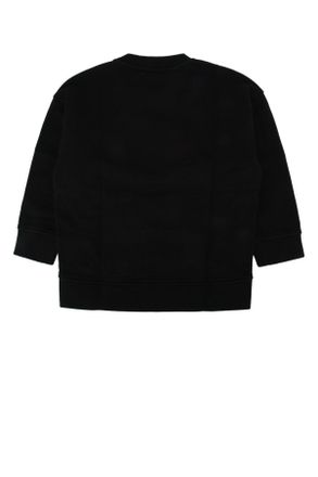 Stella McCartney Boys Logo-Embroidered Cotton Sweatshirt Black Sweater