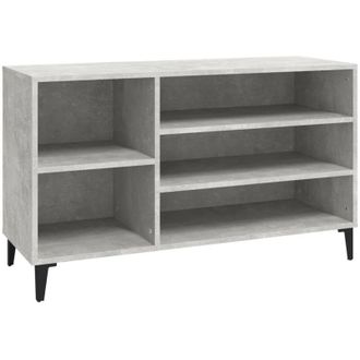 vidaXL Vidaxl - Armoire &agrave; chaussures Gris b&eacute;ton 102x36x60 cm Bois ding&eacute;nierie