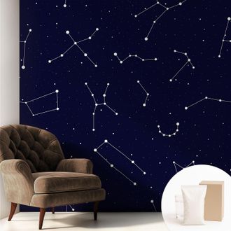 Tulup Carta Da Parati Non Tessuto - Con Colla Gratuita - Con Motivi Moderni - Design Elegante Per Pareti Cielo Astro 250x250 Cm