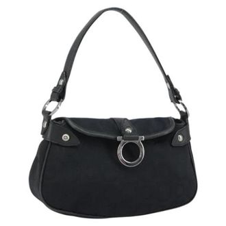 Ferragamo Pre-owned Canvas Schultertasche - - Pre-owned - Damen - Schwarzk - ONE SIZE