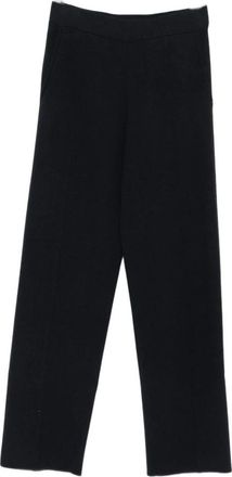 Max Mara Femme, Pantalons, Bleu, Taille: 40 FR Pantalon &agrave; coutures taille haute