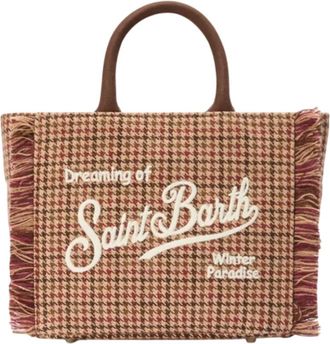 MC2 Saint Barth Femme, Sacs, Brun, Taille: ONE Size Vanity Wool Shoulder Bag