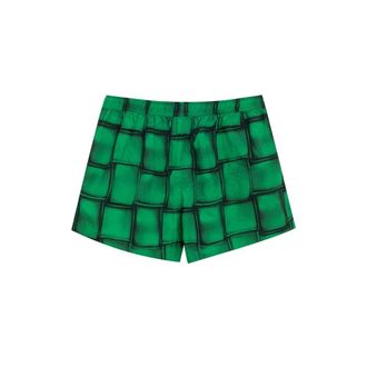 Bottega Veneta Mens Green Polyamide Swim Shorts