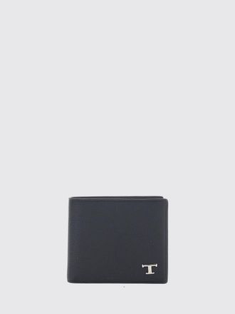 Tod's Portefeuille &agrave; deux volets T Timeless en cuir de veau grain&eacute;