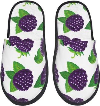 Generic Pantoufles Baie Violette Doux Hiver Pantoufles Lavables Chausson Hotel Pour Voyage H&ocirc;tel Automne M
