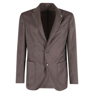 L.B.M. 1911 L.b.m. 1911, Homme, Vestes, Brun, Taille: 2XL Veste crois&eacute;e