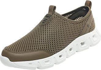 Generic Chaussures de v&eacute;lo l&eacute;g&egrave;res et creuses pour homme - En maille filet - Antid&eacute;rapantes - Pour loisirs - Baskets - 44, kaki, 41 EU
