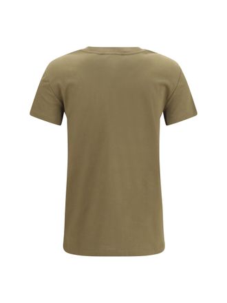 Max Mara Womens Papaia T-Shirt Kaki Scuro Cotton T-Shirts And Polos