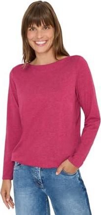 Cecil 3227284 T-Shirt Manches Longues, Beaujolais Red Melange, M Femmes