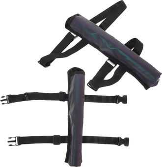 BESPORTBLE 2 Stück Reflektierende Tai Chi Fächer Tasche mit Beinschlaufe für Kung Fu Fans Tragbare Handfächer Aufbewahrungstasche Schutzbeutel für Outdoor Traini