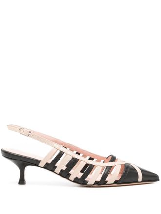 Anna F. escarpins en cuir 60 mm - Noir