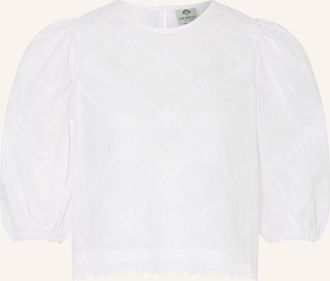 Berwin & Wolff Berwin & Wolff Dirndlbluse Mit 3/4-Arm Und Mit Spitze weiss