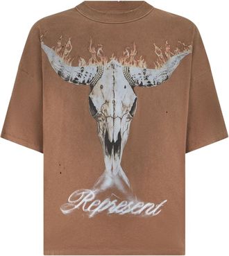 Represent Represent, Homme, Tops, Brun, Taille: XL British Cowboys T-Shirt