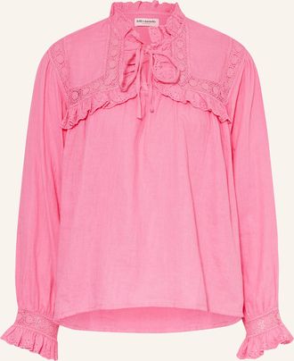 Lollys Laundry Lollys Laundry Blusenshirt Gemmall Mit Rüschen Und Lochspitze pink