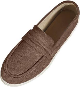 Generic Mocassins d&eacute;contract&eacute;s et confortables pour femme - &Eacute;l&eacute;gants - Couleur unie - L&eacute;gers - Classiques - &Agrave; enfiler - Pour la marche, le travail, les vacanc