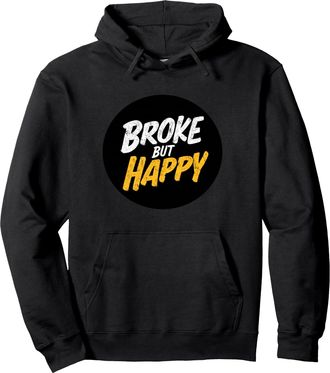 Happy Look Buntes Broke but Happy Stempel-Kost&uuml;m Pullover Hoodie